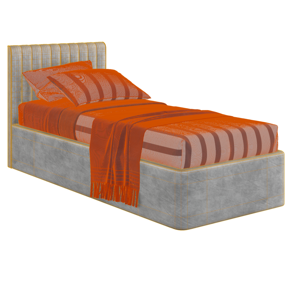 Modern Single Bed 01 • iMeshh - 3D Model for Blender 4.0+