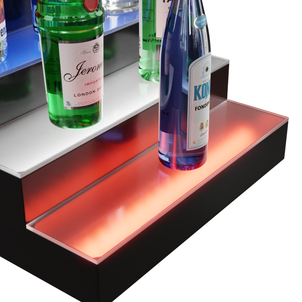 LED Alcohol Shelf 01 • iMeshh - 3D Model for Blender 4.0+