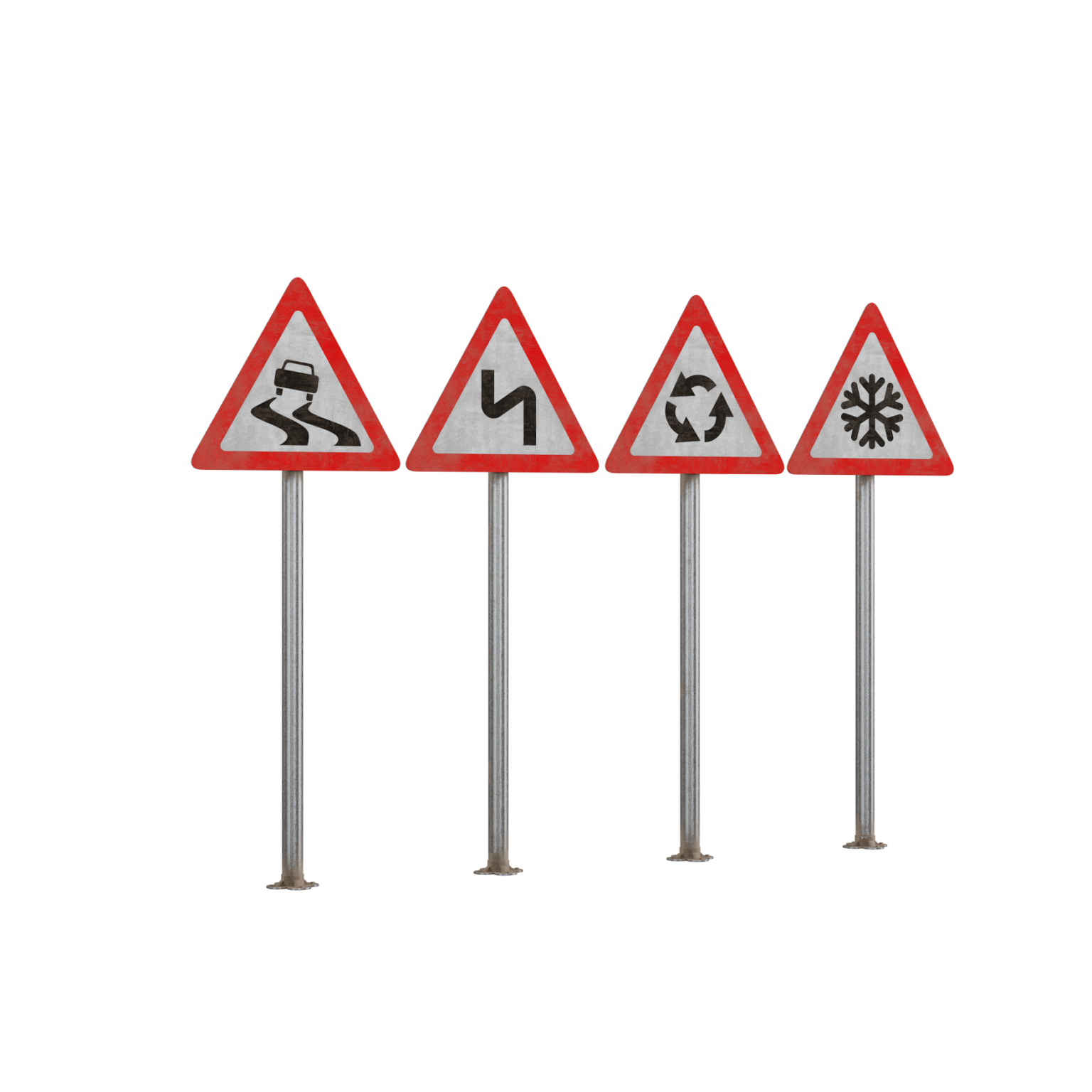 Road Signs 04 • iMeshh - 3D Model for Blender 4.0+