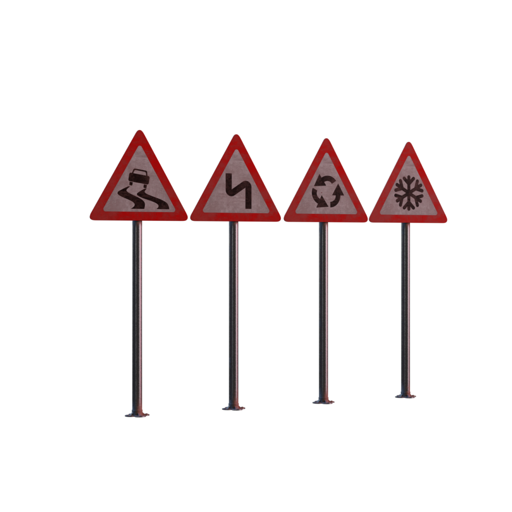 Road Signs 04 • iMeshh - 3D Model for Blender 4.0+