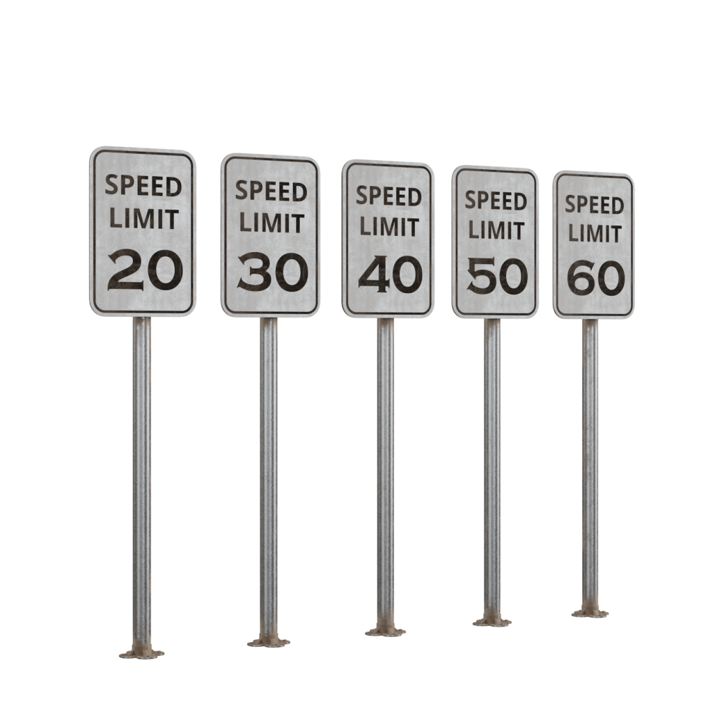 Speed Signs 03 • Imeshh 3d Model For Blender 4 0