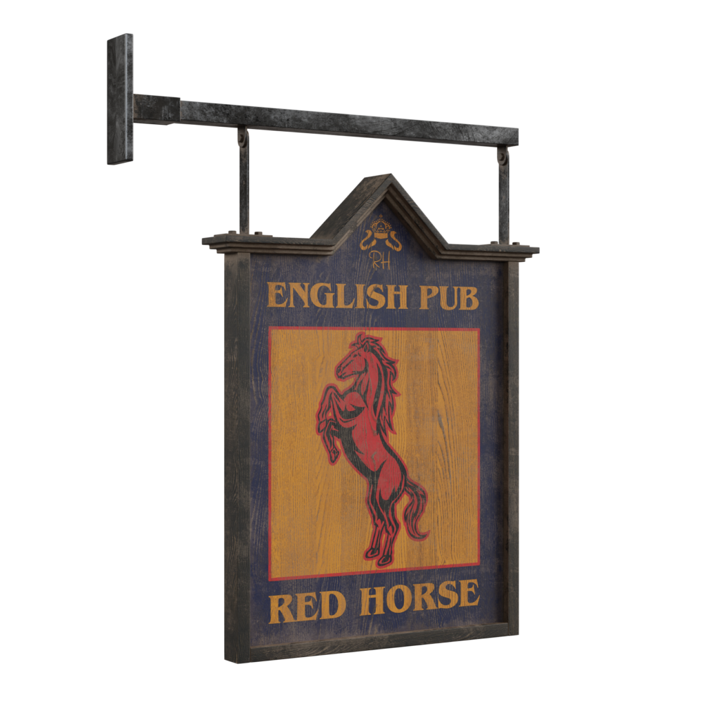 Bar Shop Sign 01 • iMeshh - 3D Model for Blender 4.0+