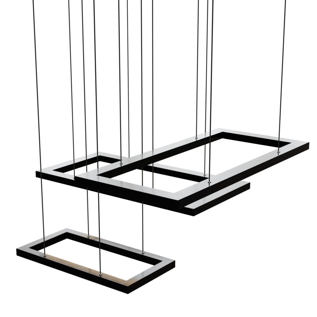 Hanging Square Pendant Light 01 • iMeshh - 3D Model for Blender 4.0+