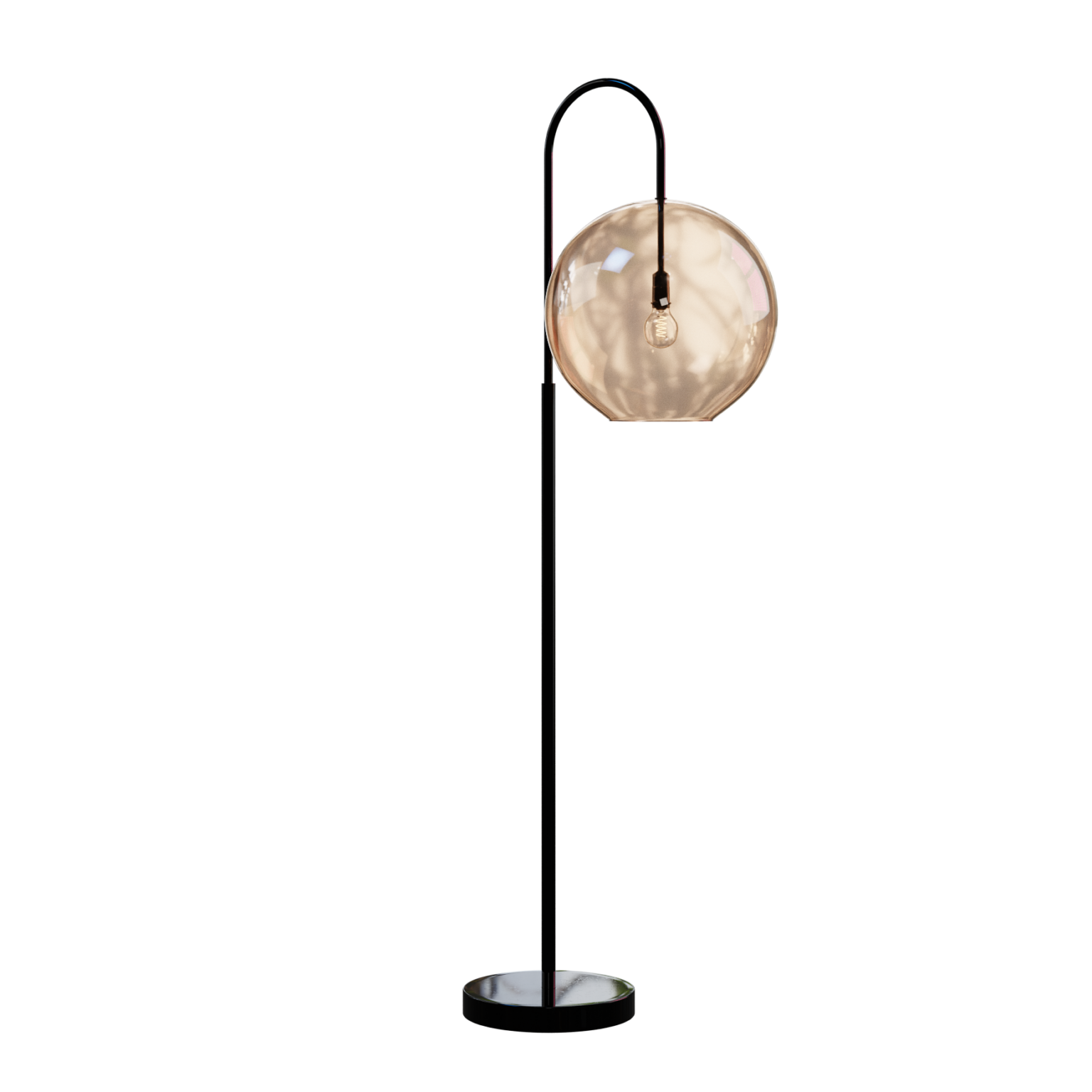 Glass Globe Floor Lamp 01 • iMeshh - 3D Model for Blender 4.0+