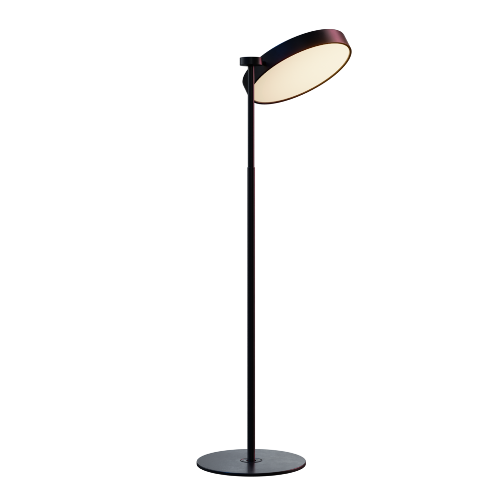 Disc Floor Lamp 01 • iMeshh - 3D Model for Blender 4.0+