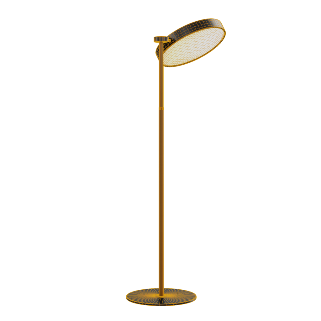 Disc Floor Lamp 01 • iMeshh - 3D Model for Blender 4.0+