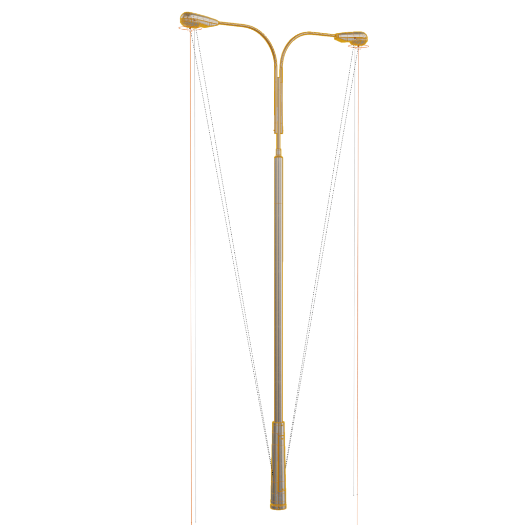 Modern Double Street Light 01 • iMeshh - 3D Model for Blender 4.0+