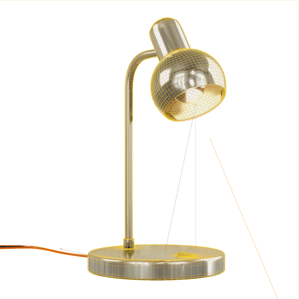 Round Office Desk Lamp 01 • iMeshh - 3D Model for Blender 4.0+