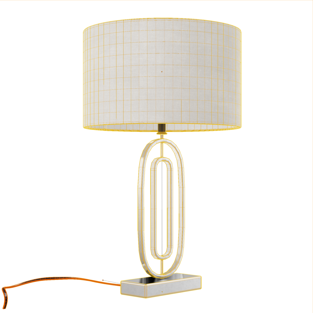 Oval Wire Table Lamp 01 • iMeshh - 3D Model for Blender 4.0+