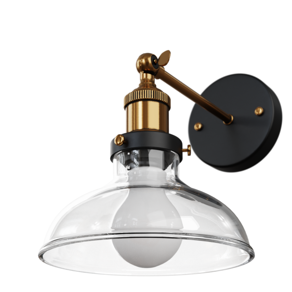 Steep Glass Vintage Wall Light 01 • iMeshh - 3D Model for Blender 4.0+