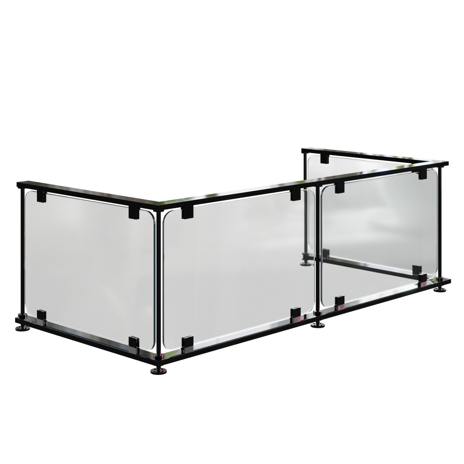 GeoNodes Steel Railing Fence 01 • iMeshh - 3D Model for Blender 4.0+