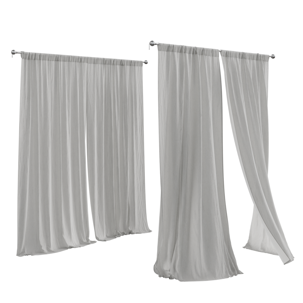 Curtain on Rail 03 • iMeshh - 3D Model for Blender 4.0+