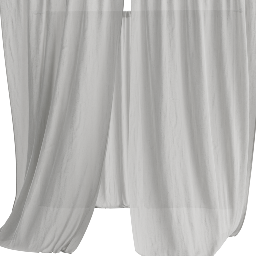 Curtain on Rail 03 • iMeshh - 3D Model for Blender 4.0+