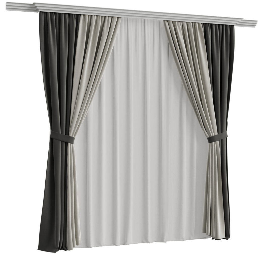 Glider Curtain 02 • iMeshh - 3D Model for Blender 4.0+