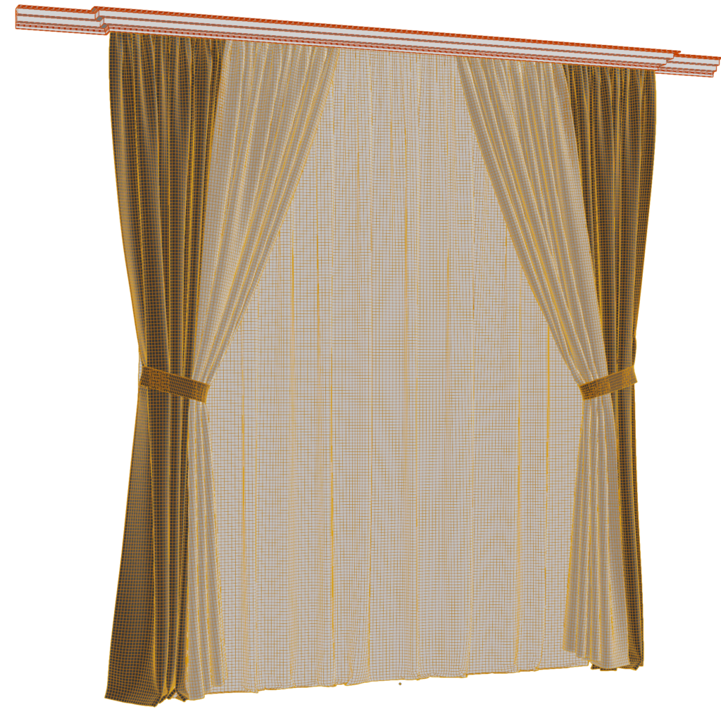 Glider Curtain 02 • iMeshh - 3D Model for Blender 4.0+