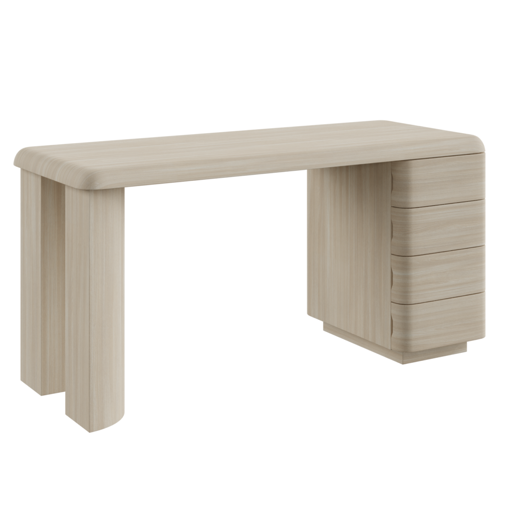 Curved Office Desk 01 • iMeshh - 3D Model for Blender 4.0+