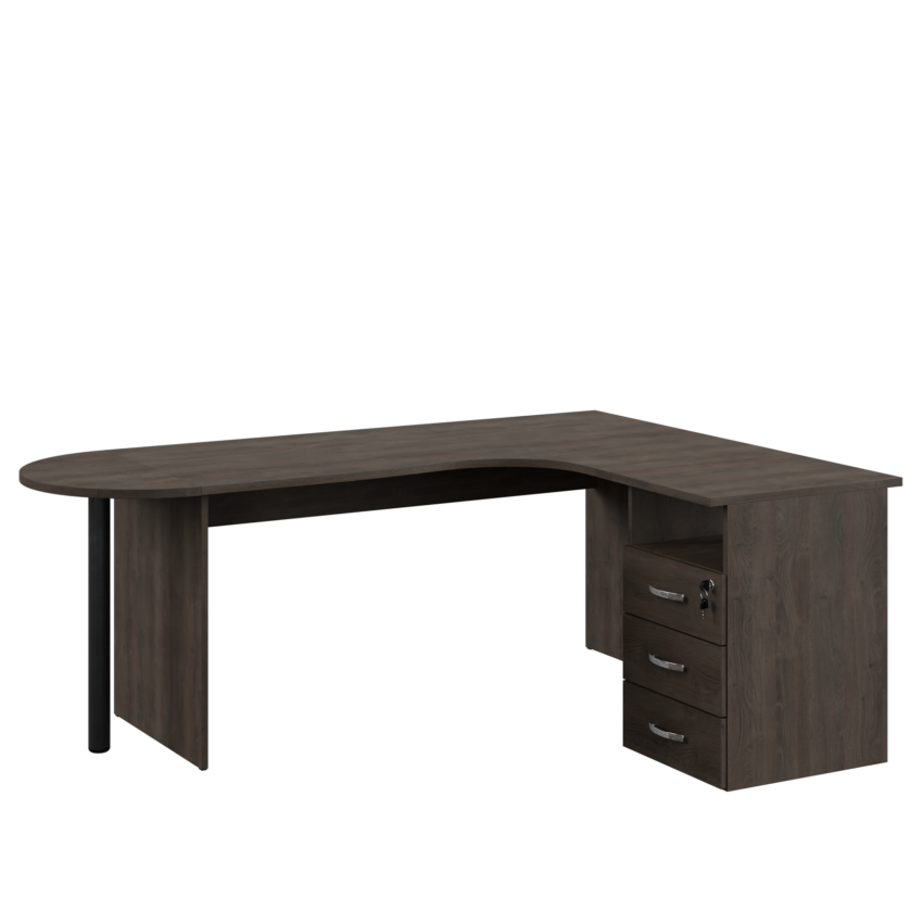 Curved Office Desk 01 • iMeshh - 3D Model for Blender 4.0+