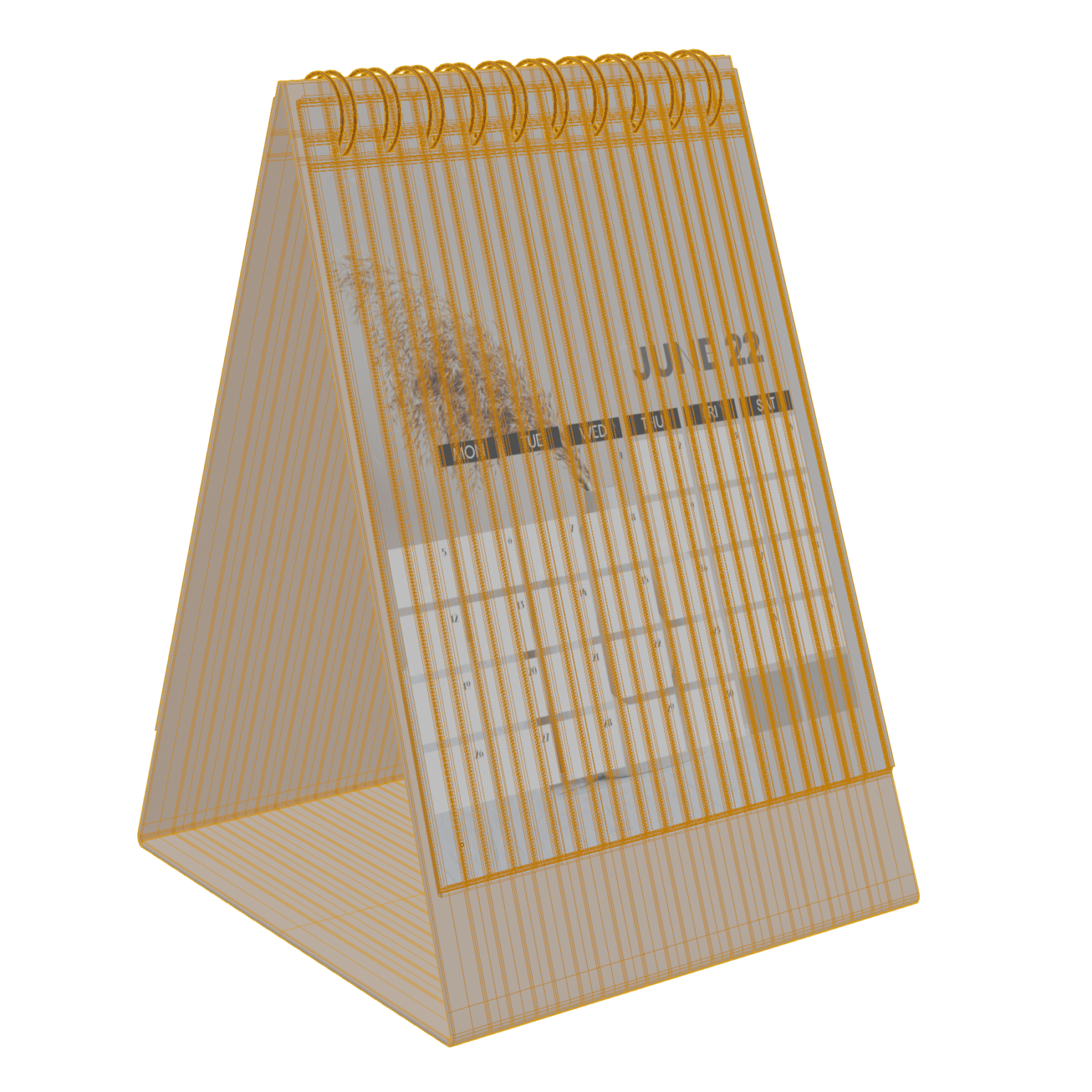 Desk Calendar 01 • iMeshh - 3D Model for Blender 4.0+