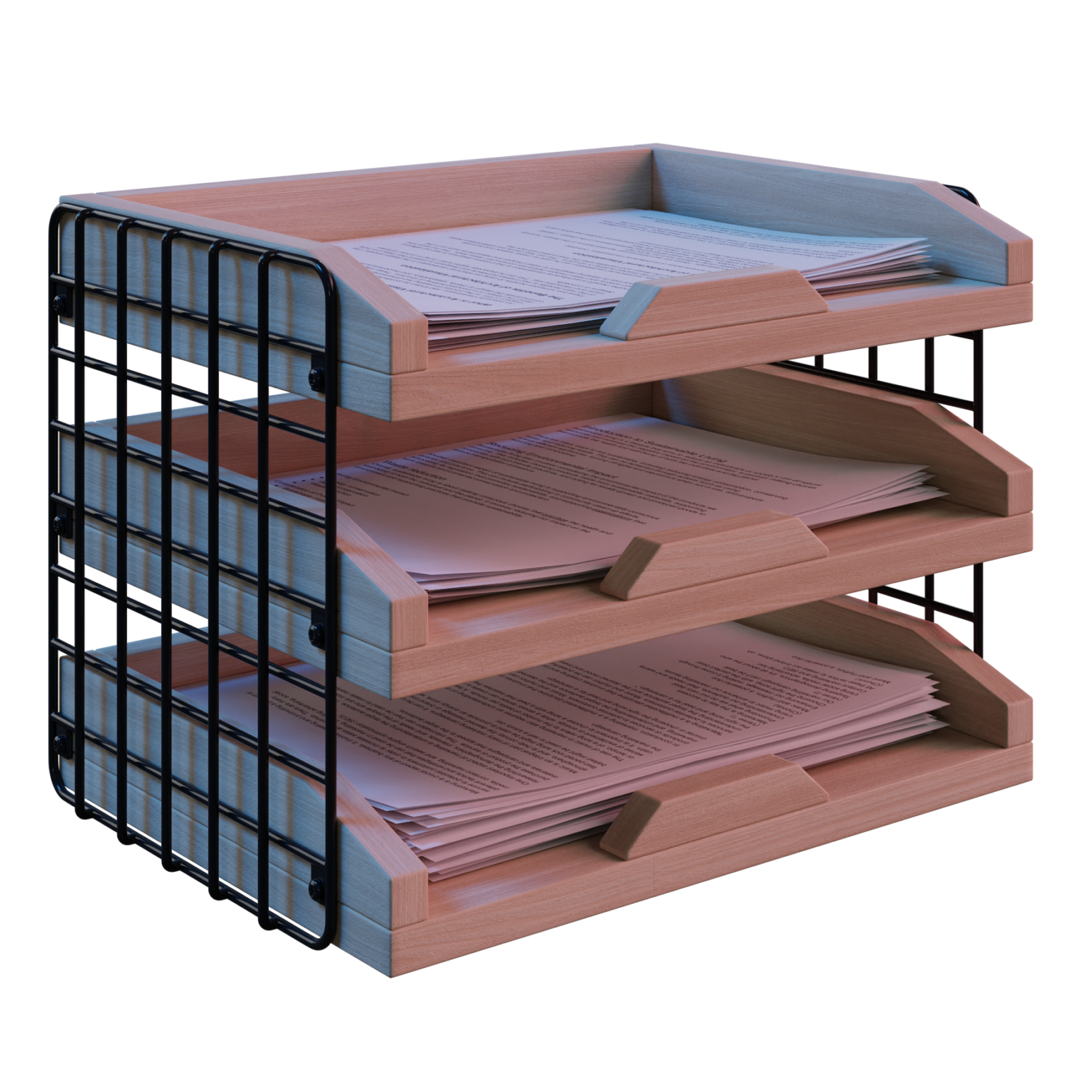 Paper Organiser 02 • iMeshh - 3D Model for Blender 4.0+