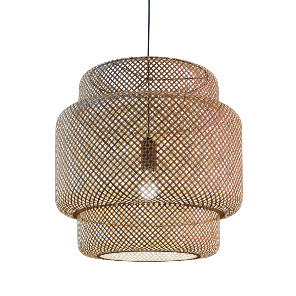 Wicker Pendant Light 02 • iMeshh - 3D Model for Blender 4.0+