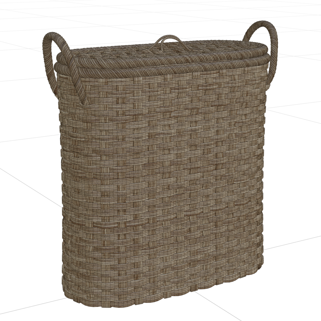 Wicker Basket 01 • iMeshh - 3D Model for Blender 4.0+