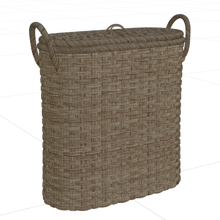 Wicker Basket 01 • iMeshh - 3D Model for Blender 4.0+