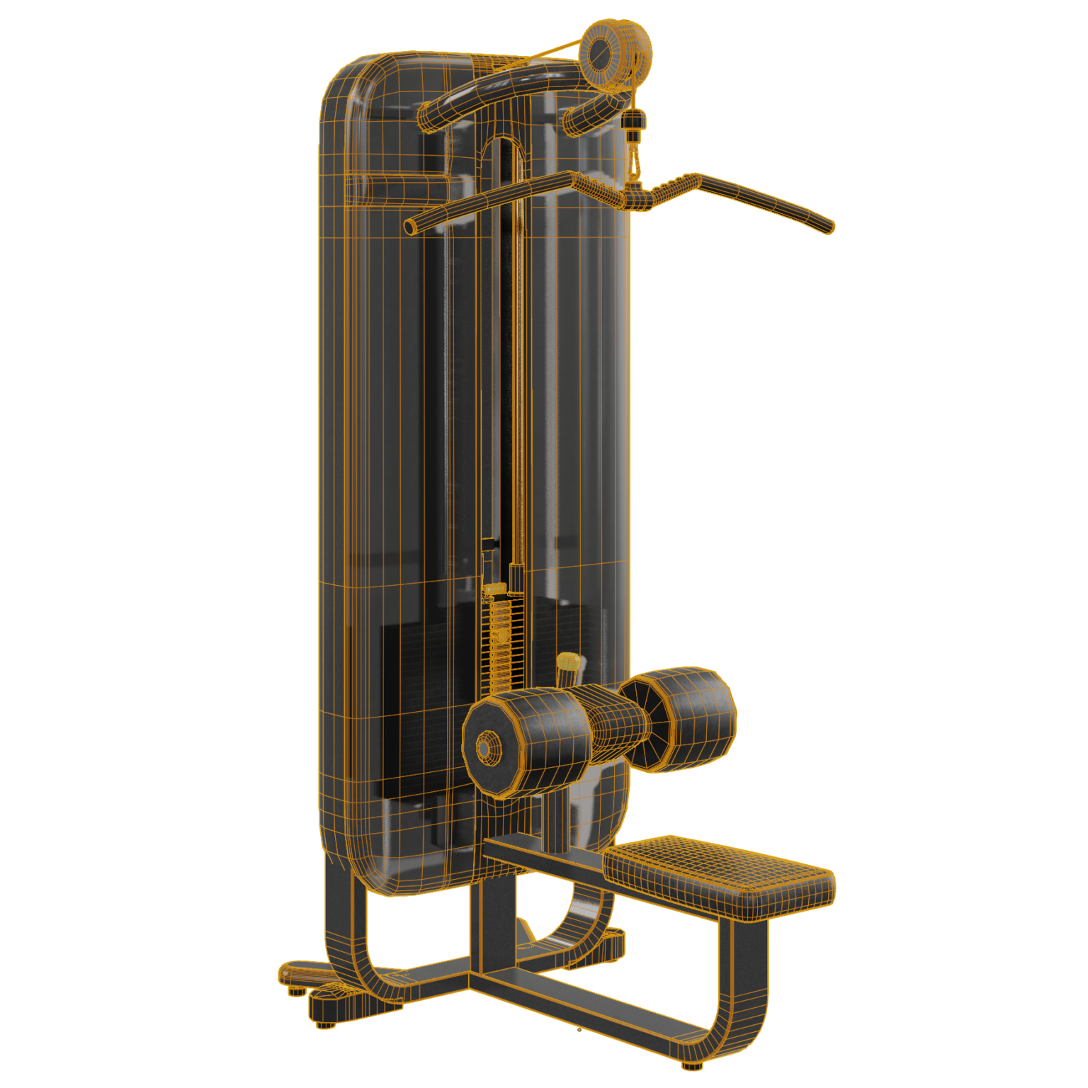 Lat Pull Machine 01 • iMeshh - 3D Model for Blender 4.0+