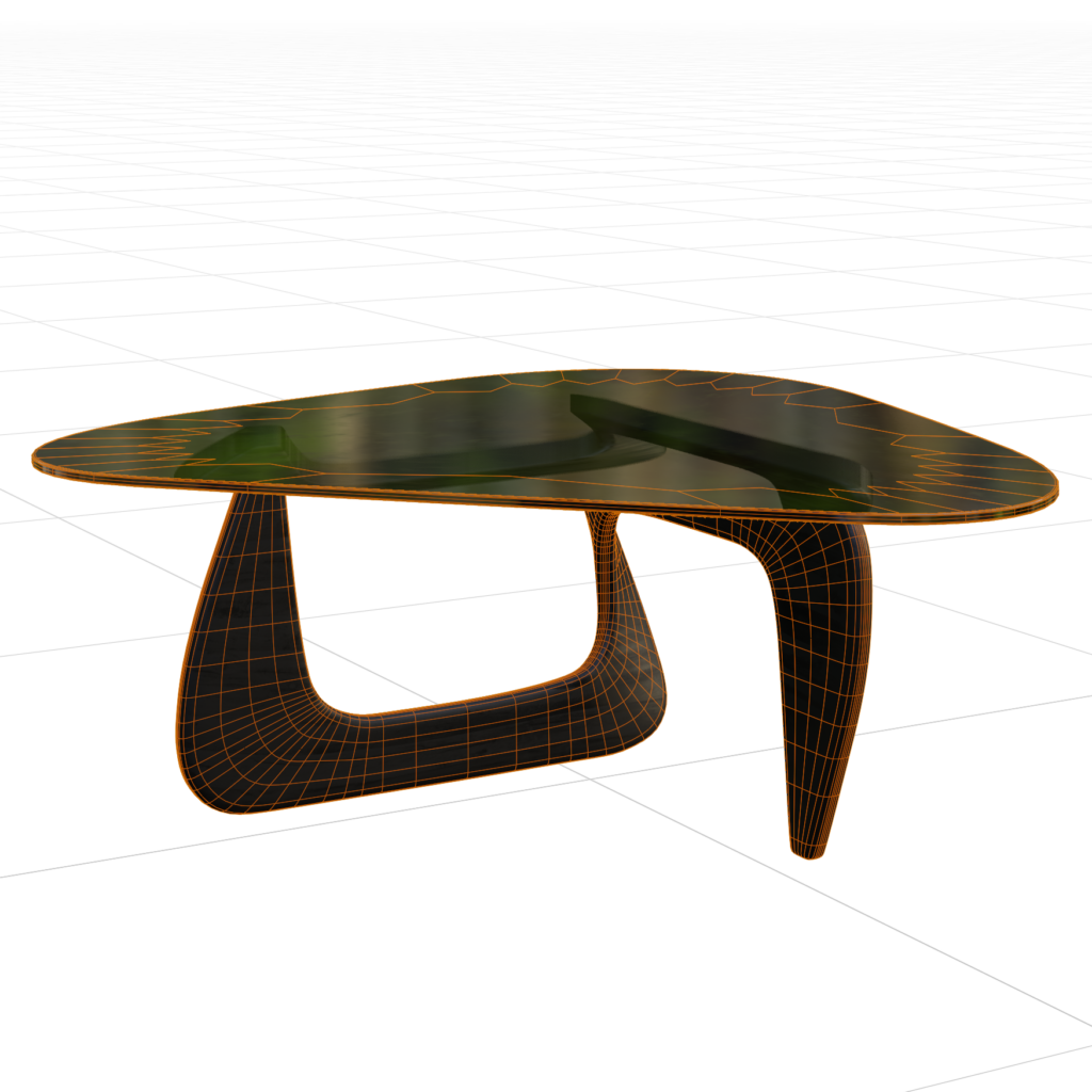 Bent Leg Coffee Table 01 • iMeshh - 3D Model for Blender 4.0+