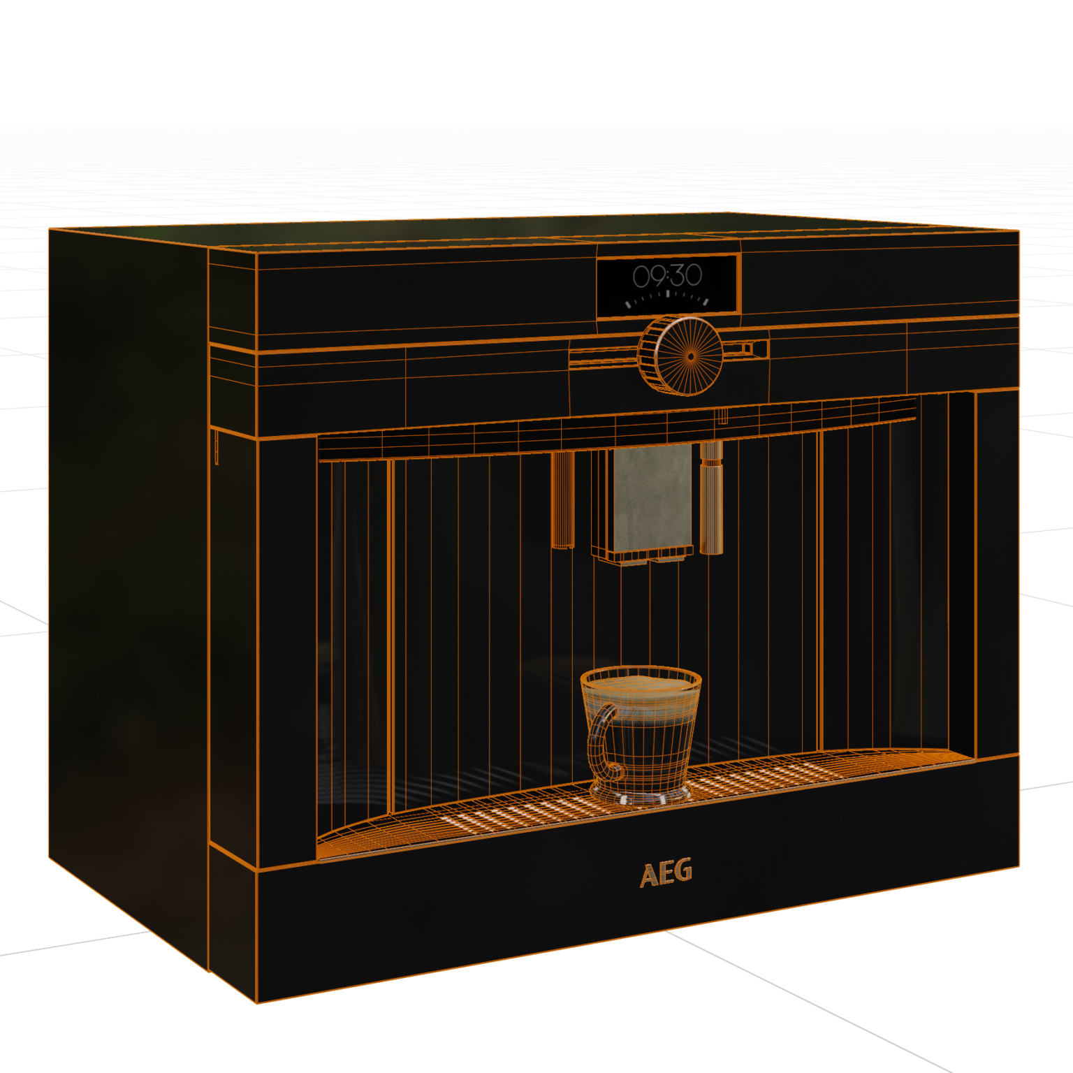Integrated Coffee Machine 01 • iMeshh - 3D Model for Blender 4.0+