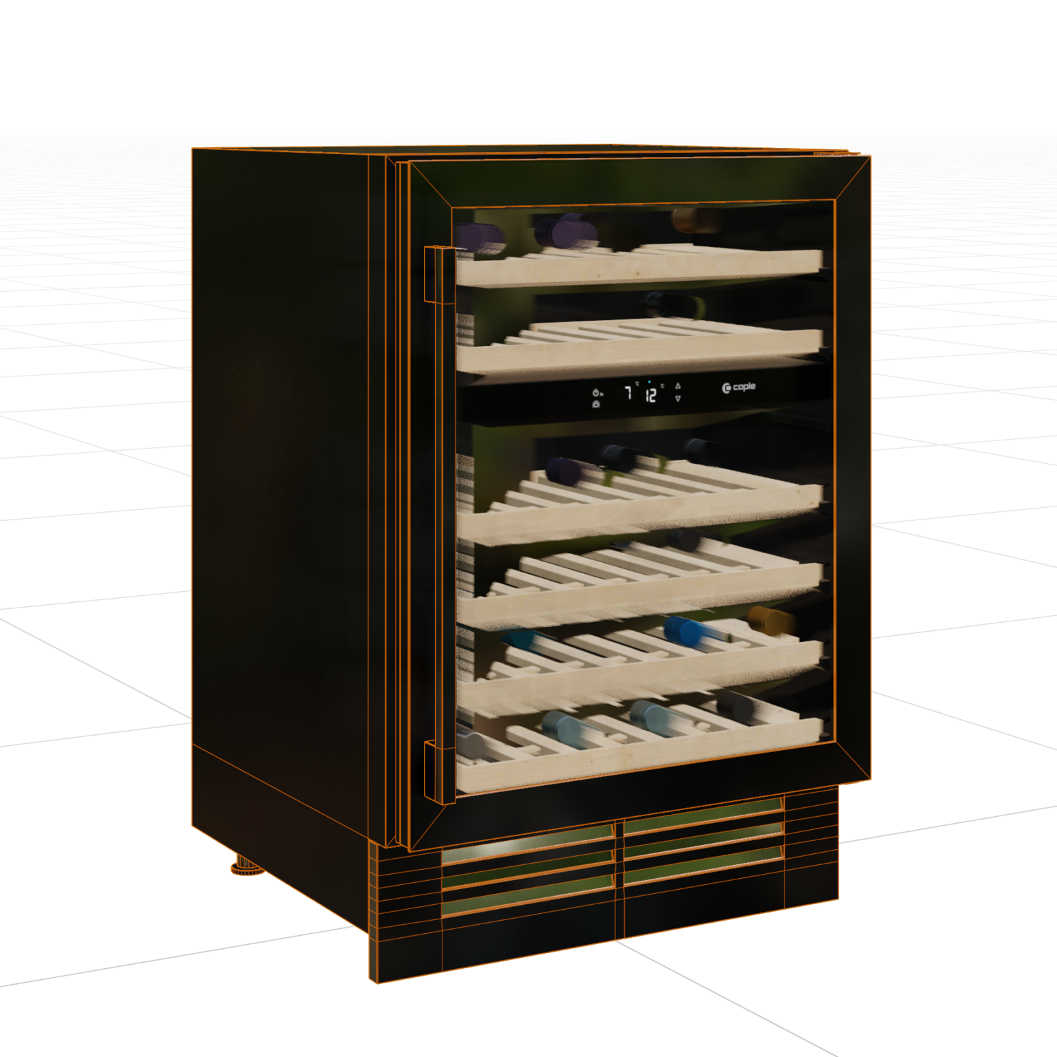 600mm Wine Chiller 01 • iMeshh - 3D Model for Blender 4.0+