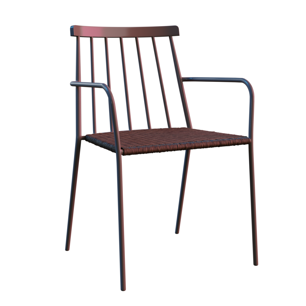 Metal Wicker Chair 01 • iMeshh - 3D Model for Blender 4.0+