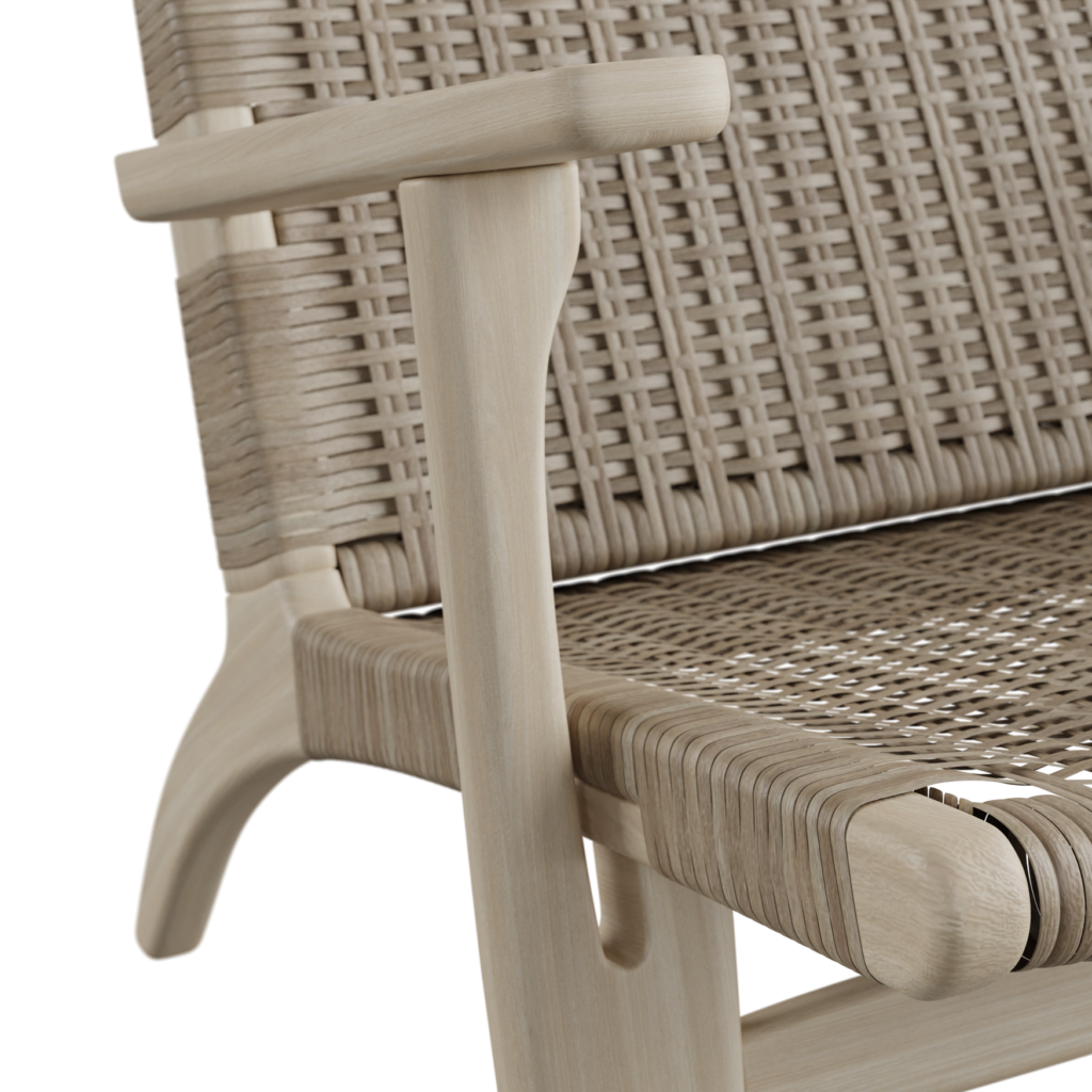 Wicker Lounge Chair 03 • iMeshh - 3D Model for Blender 4.0+