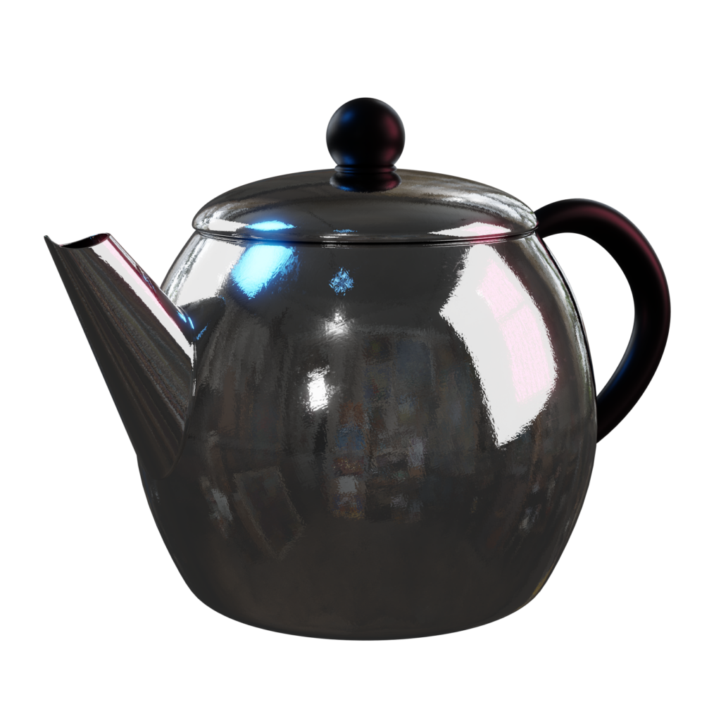 Polished Metal Teapot 01 • iMeshh - 3D Model for Blender 4.0+