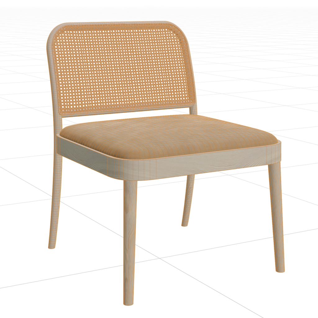 Wicker Lounge Chair 06 • iMeshh - 3D Model for Blender 4.0+