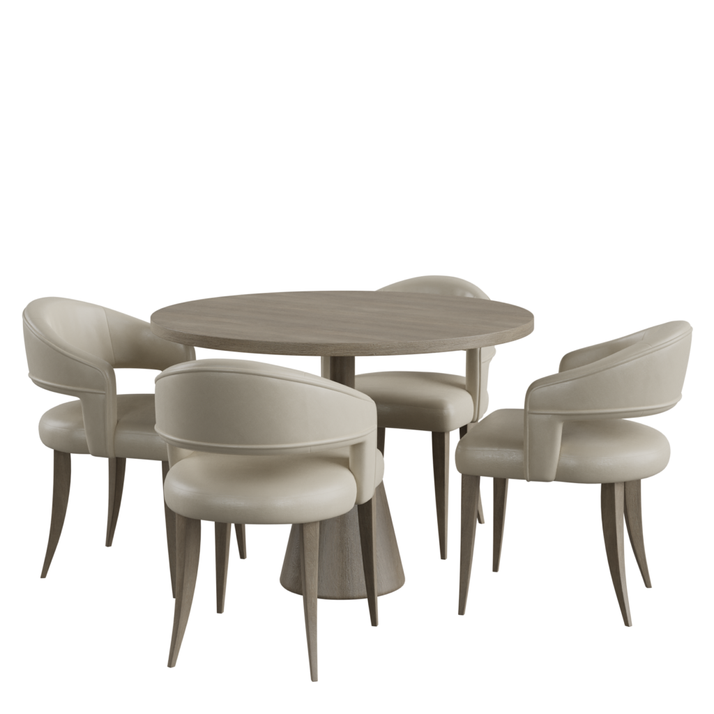 Luxury Contemporary Dining Table Set 01 • iMeshh - 3D Model for Blender ...