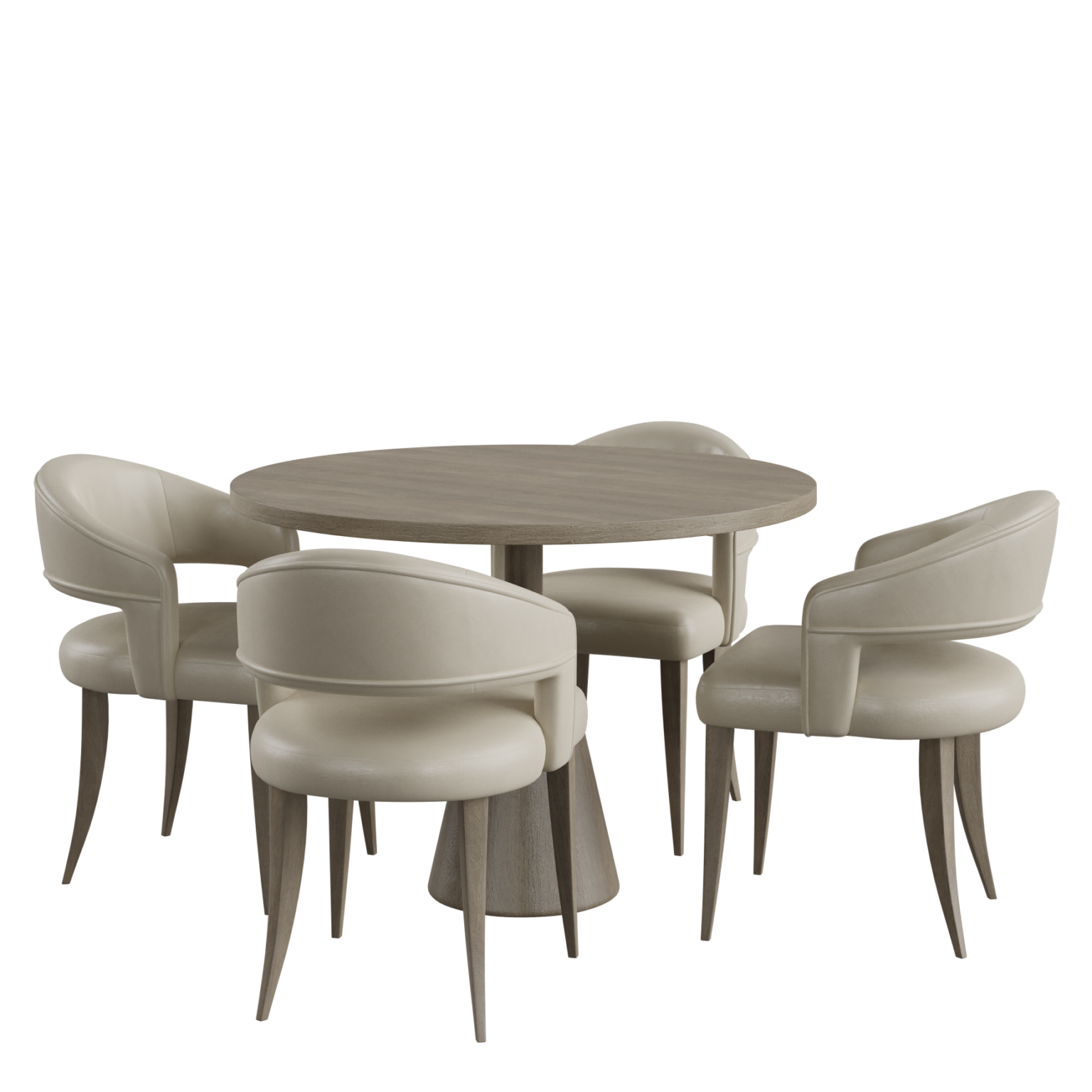 Luxury Contemporary Dining Table Set 01 • iMeshh - 3D Model for Blender ...