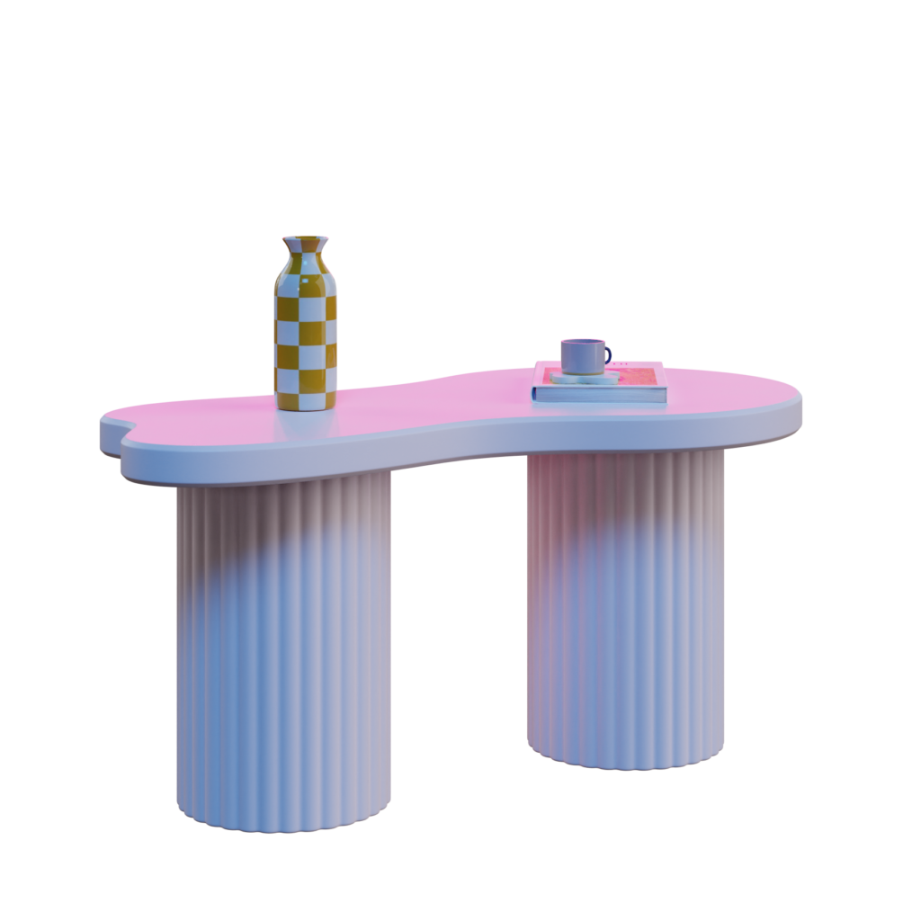 Wavy Column Coffee Table 01 • iMeshh - 3D Model for Blender 4.0+