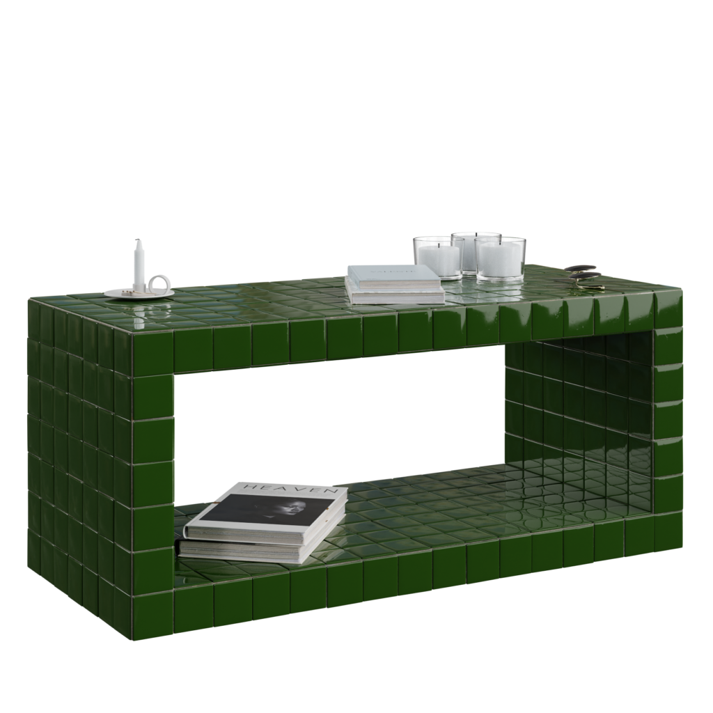 Green Tiles Coffee Table 01 • iMeshh - 3D Model for Blender 4.0+
